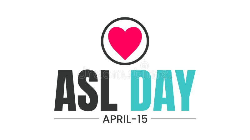 Raising Awareness for ASL Day Stock Illustration - Illustration of ...