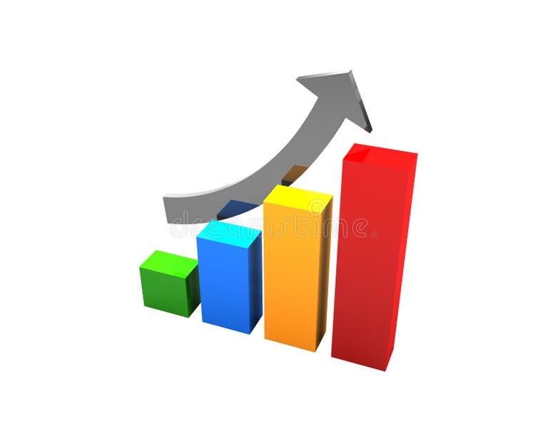 Raising charts stock illustration. Illustration of silver - 16962275