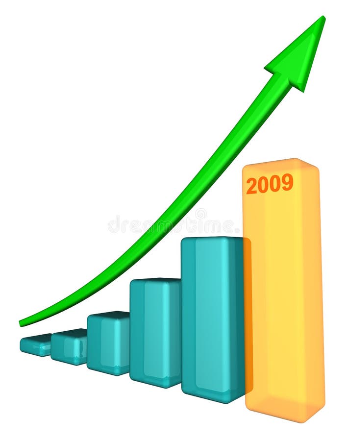 Coloumn Graphic Chart Raising Charts. Stock Vector - Illustration of ...