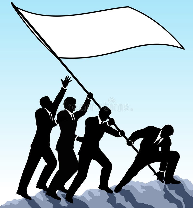 Raising the Flag stock illustration. Illustration of raising - 26139651