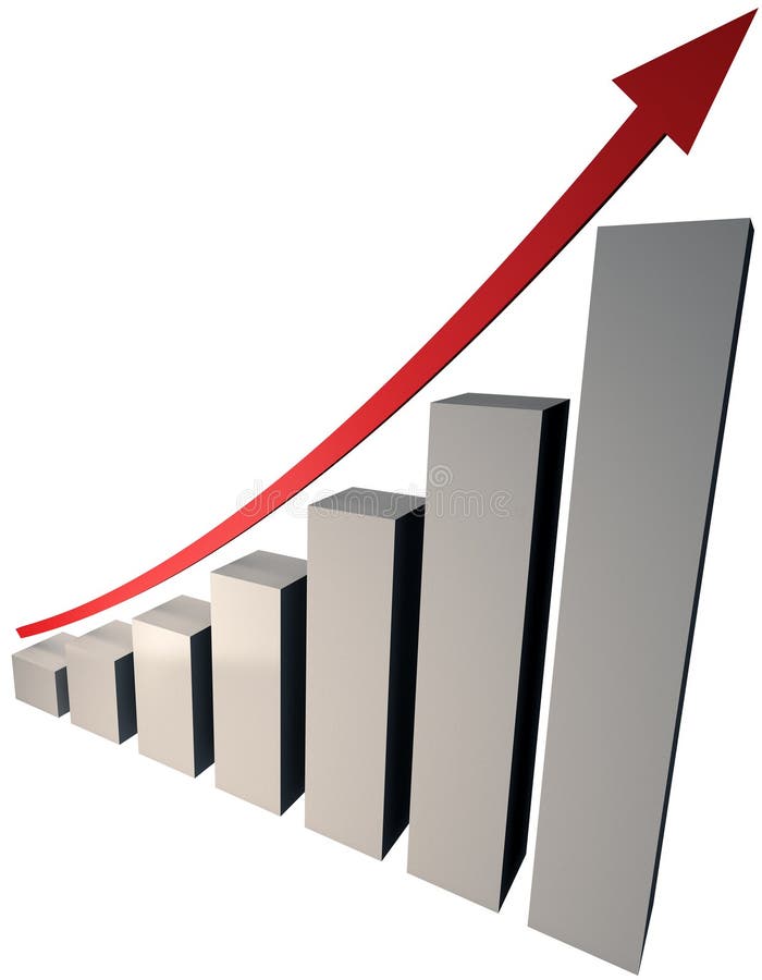 Raising graph stock illustration. Illustration of earnings - 26377086
