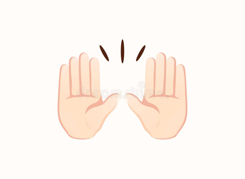 Raising Hands Icon. Hand Gesture Emoji Vector Illustration Stock Vector ...