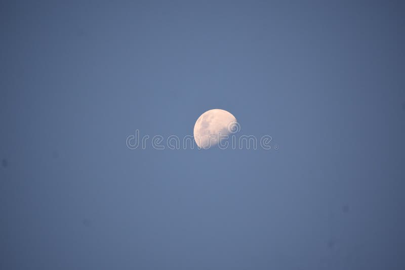 Raising Moon in Evening Sky Stock Photo - Image of raising, moon: 177893814