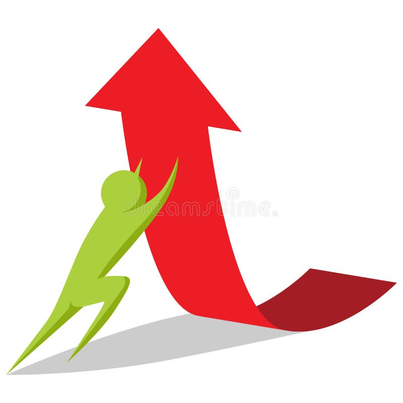 Raising Profits Business Metaphor Stock Vector - Illustration of ...