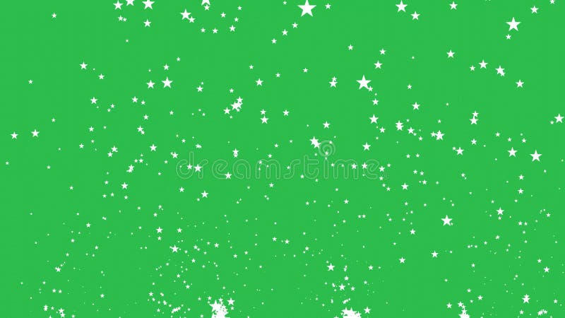 Raising Stars on Green Screen Background Motion Graphic Effect. Stock ...