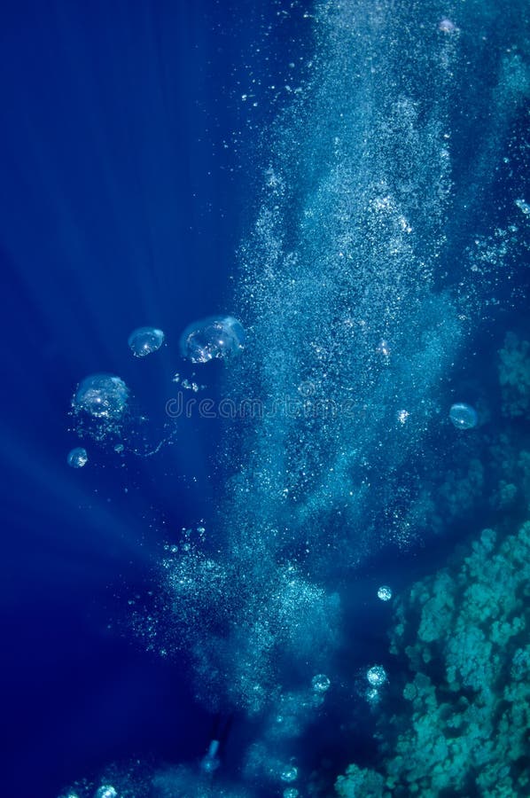 Raising underwater bubbles stock image. Image of bubbles - 28419953
