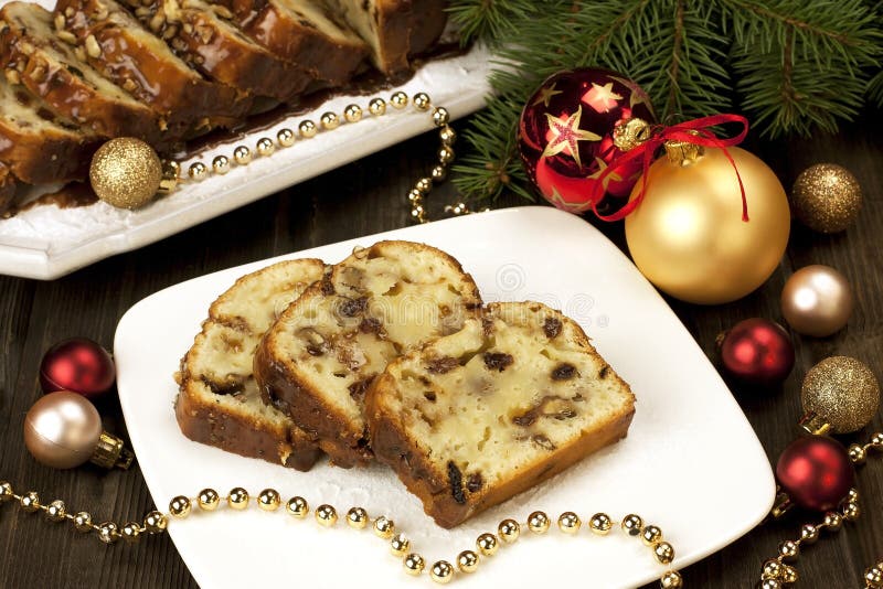 Raisins Cake for Christmas stock photo. Image of gourmet - 34543008