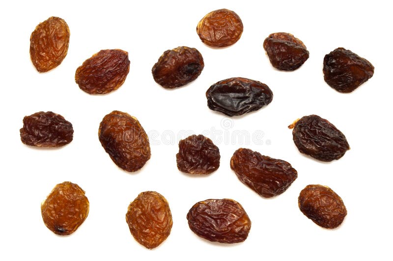 Raisins Isolated on White Background Stock Image - Image of healthy ...