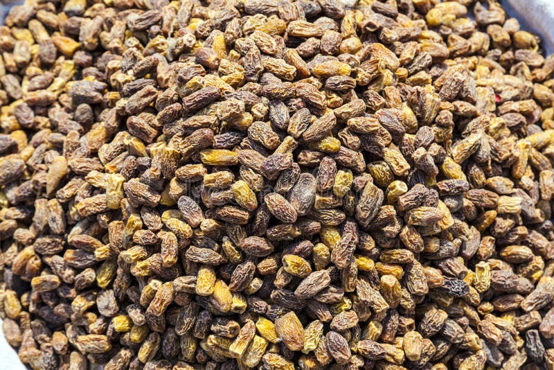 Raisins Sold at an Outdoor Market Stock Image - Image of natural ...