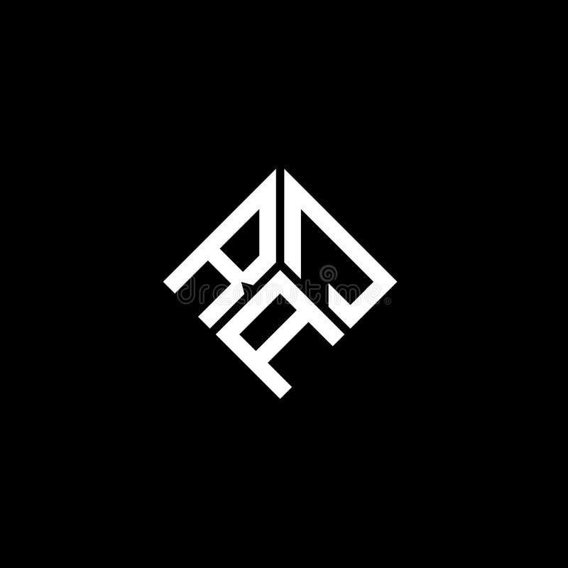 RAJ Letter Logo Design on Black Background. RAJ Creative Initials ...