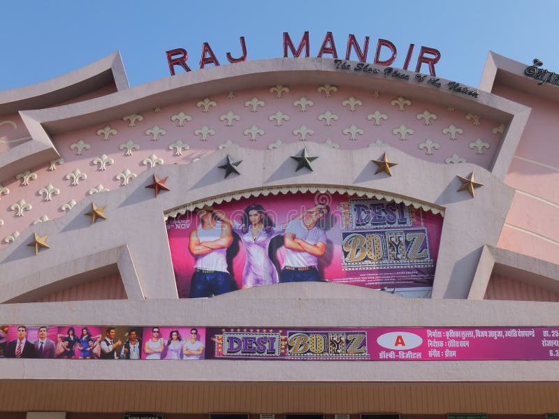 Raj Mandir Cinema in Jaipur, India Editorial Photography - Image of ...