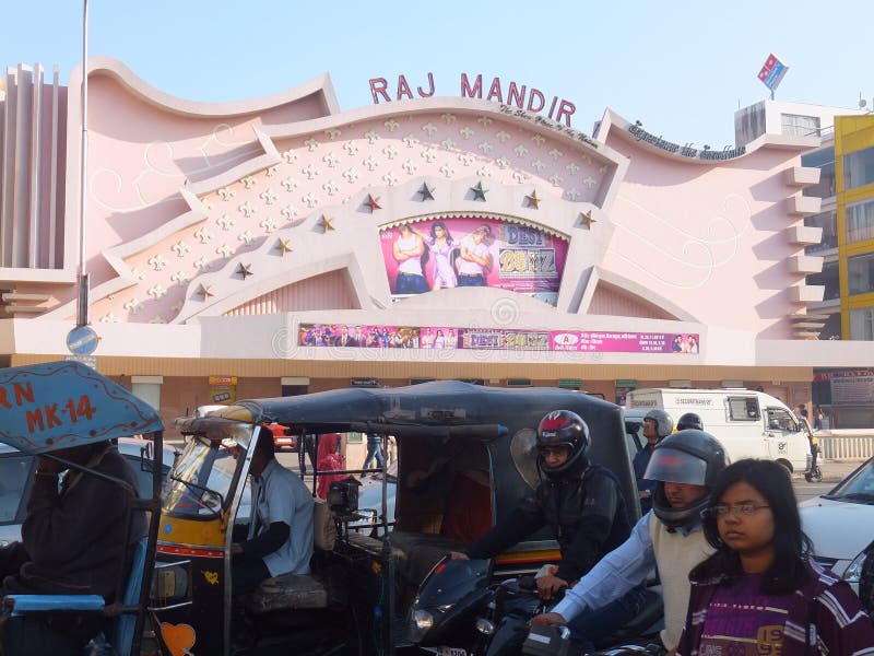 Raj Mandir Cinema in Jaipur, Indien Redaktionelles Stockfoto - Bild von ...