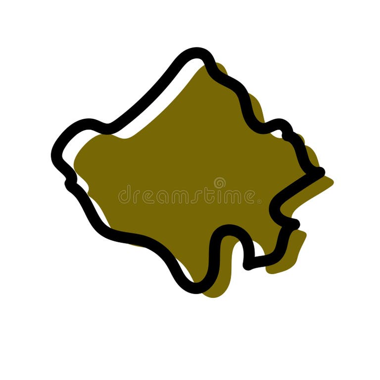 Rajasthan State Map Vector Art on White Color Stock Vector ...