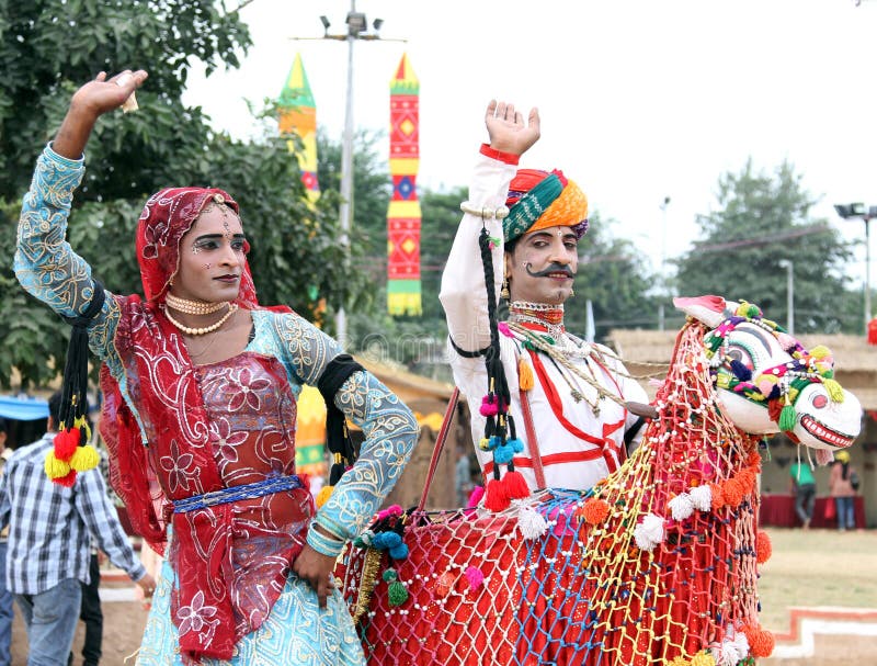 Rajasthani dance editorial stock photo. Image of festival - 21634238
