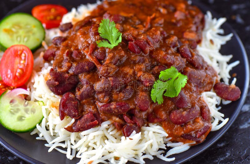 Rajma Chawal imagen de archivo. Imagen de norte, plato - 109155349