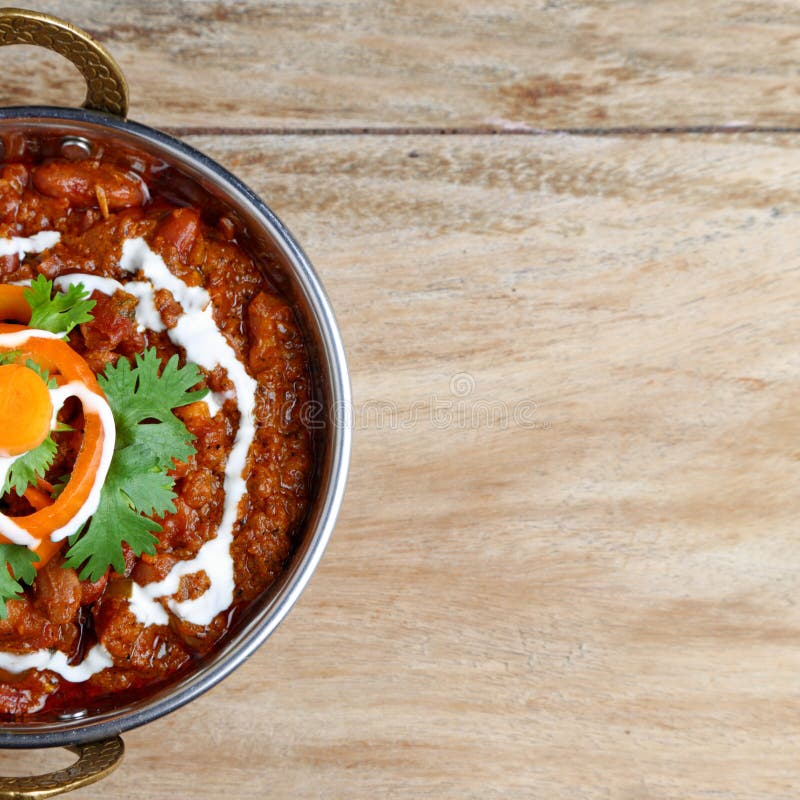 Rajma Curry or Rajma Masala. Indian Food Kidney Beans Curry Stock Image ...