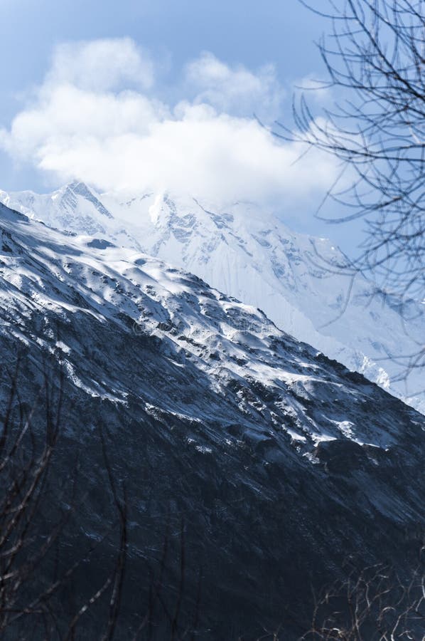 Rakaposhi Summit and Mountains Stock Image - Image of outdoors, baltoro ...