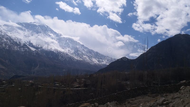 Rakaposhi stock image. Image of hunza, valley, aliabad - 243364149