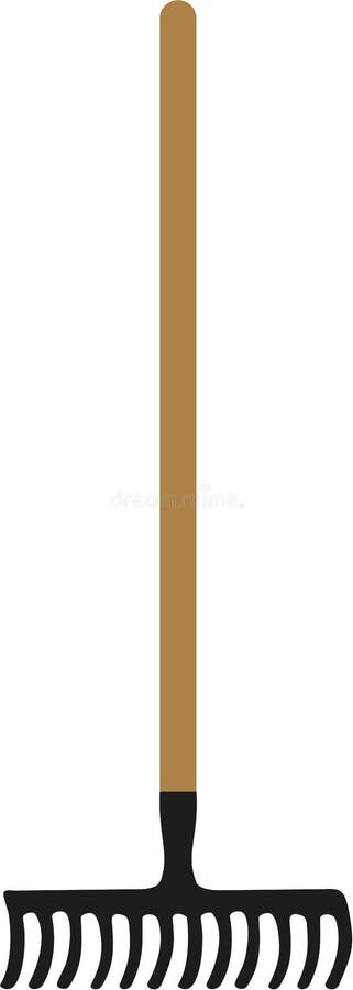 Rake symbol vector stock vector. Illustration of farm - 107188467