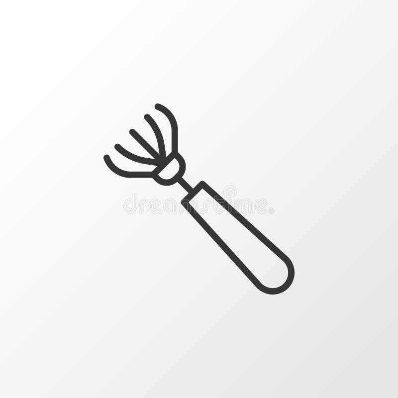 Rake Icon Symbol. Premium Quality Isolated Harrow Element in Trendy ...