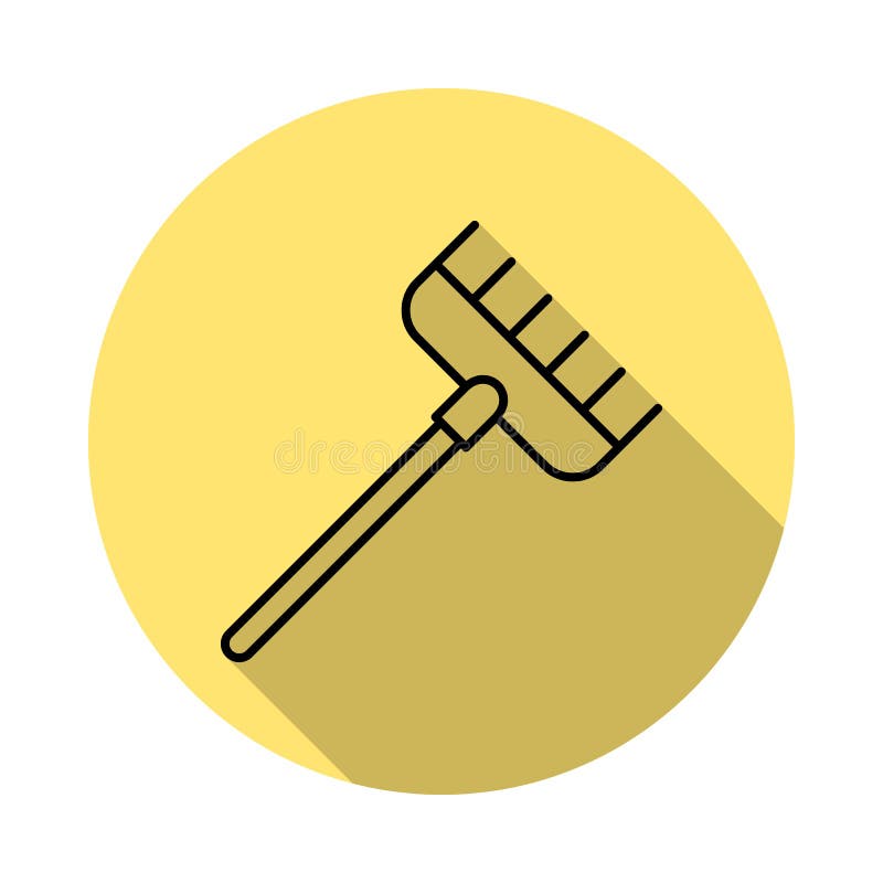 Rake outline icon stock vector. Illustration of editable - 126379741