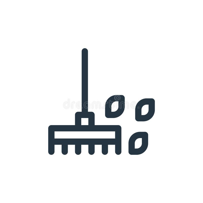 Rake Vector Icon. Rake Editable Stroke. Rake Linear Symbol for Use on ...