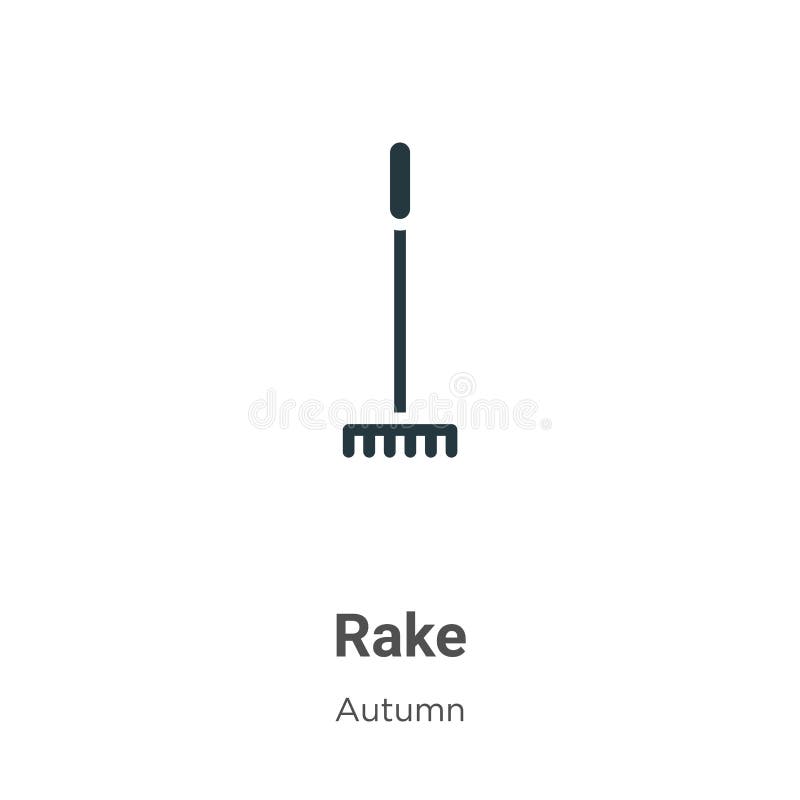 Rake symbol vector stock vector. Illustration of vector - 107188467