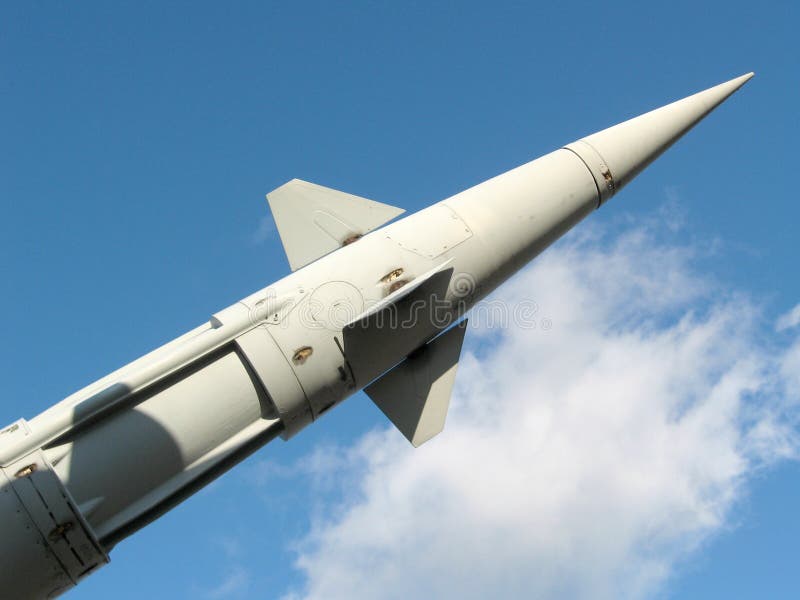 Raket stock afbeelding. Image of koude, oorlog, kern - 27116089