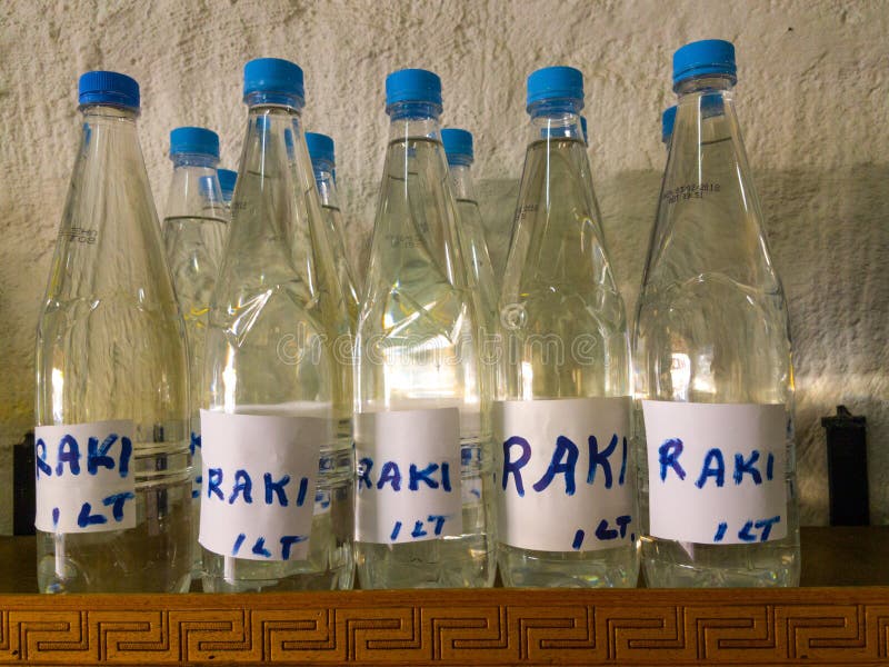 Alcohol Raki With Anis. Turkish, Greek Aperitif Arak, Ouzo Stock Image ...