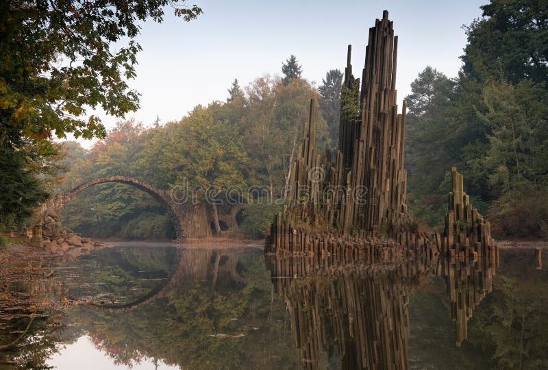 Rakotz bridge stock image. Image of bridge, devils, brafrac14 - 45470211