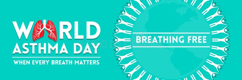 Creative World Asthma Day Awareness Concept Vector Illustration Banner ...