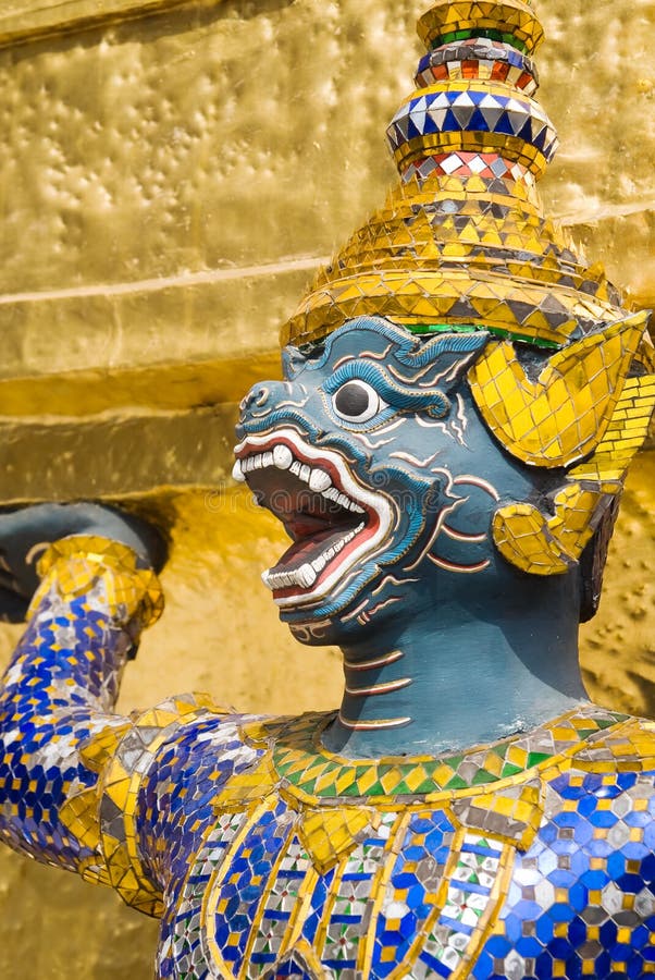 Rakshas statue stock photo. Image of emerald, symbol, rakshas - 8433866