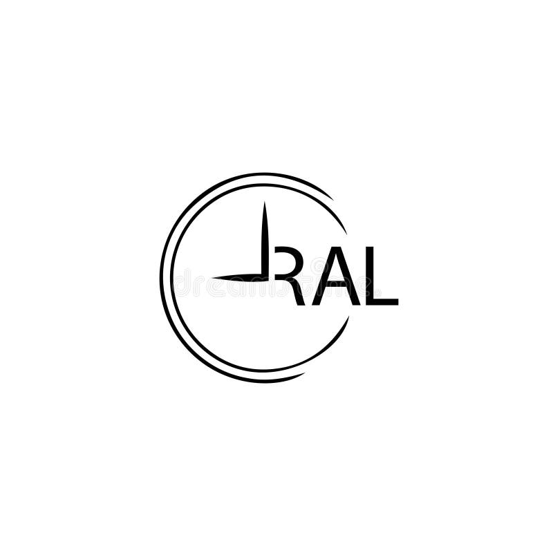 RAL Letter Logo Design on White Background. RAL Creative Initials ...