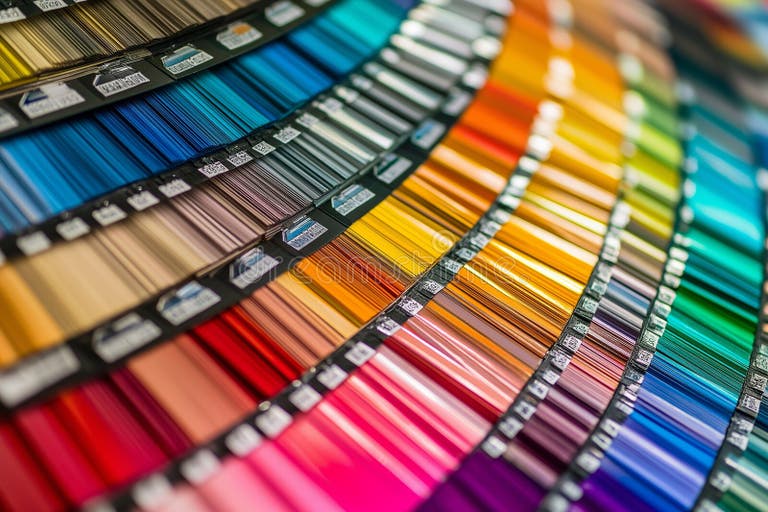 RAL Sample Colors Catalogue Stock Photo - Image of pantone, chart ...