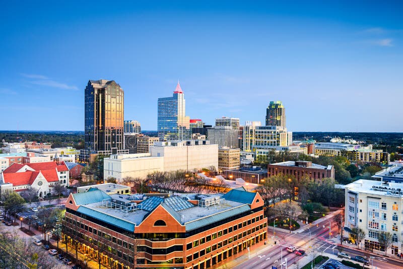 Raleigh, Carolina Downtown Skyline Du Nord Image stock - Image du ...