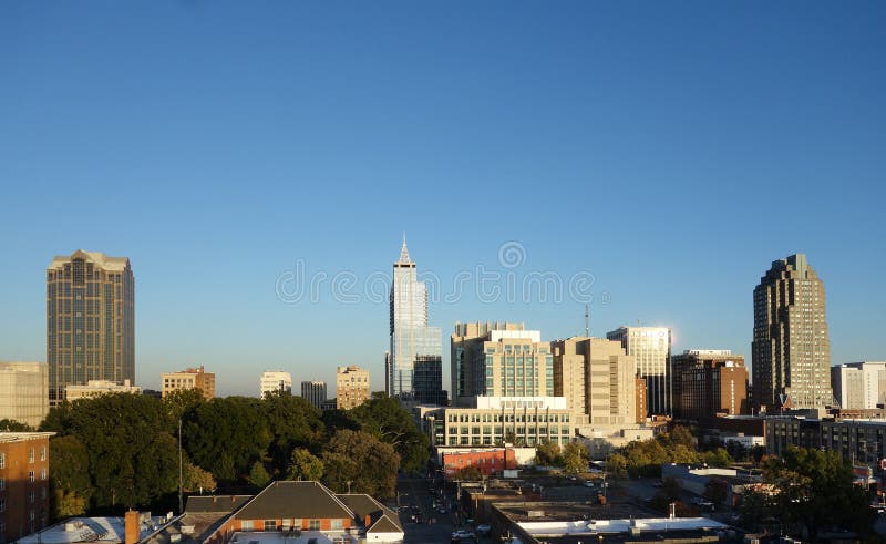 Centros Do Centro De Raleigh NC Imagem de Stock - Imagem de norte ...