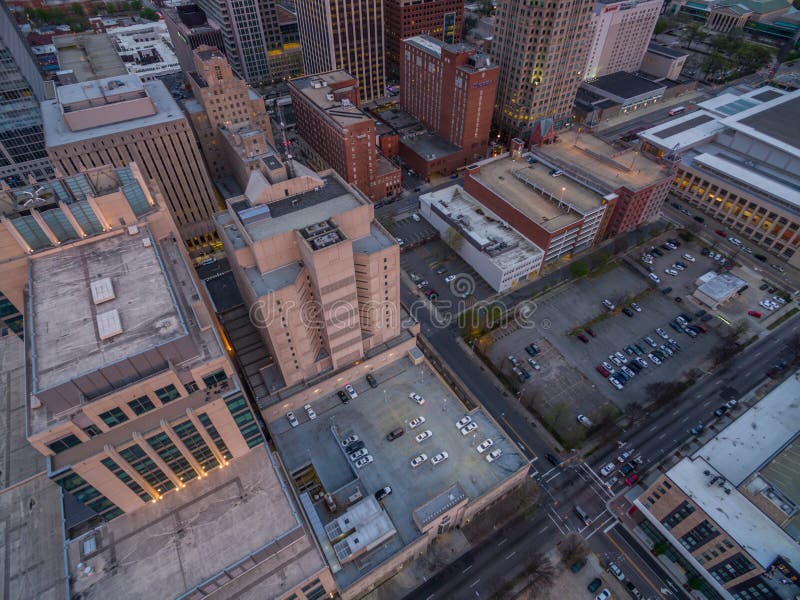 Raleigh Downtown at Sunset in March. Editorial Stock Image - Image of ...