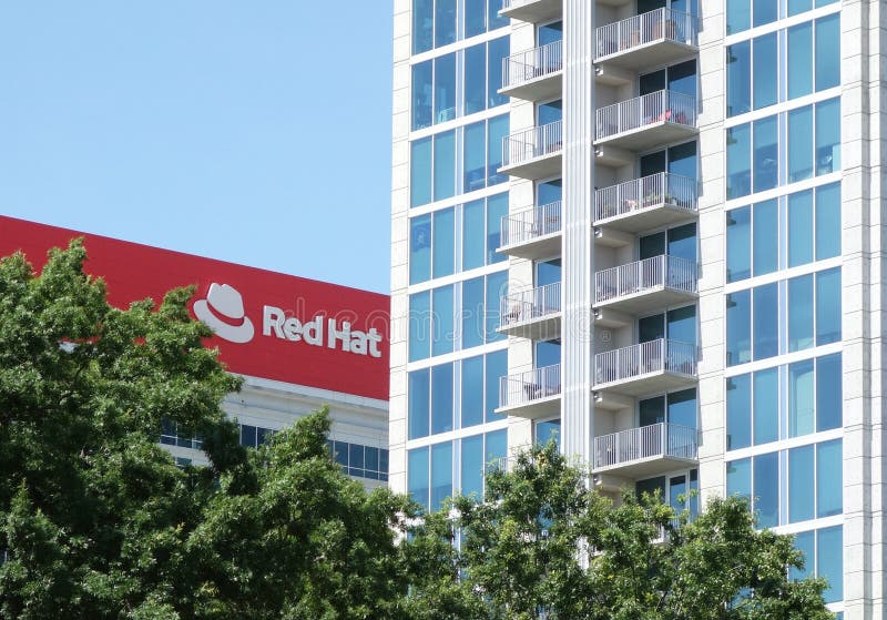 RALEIGH,NC/USA - 6-29-2020: the Red Hat Headquarters Building in ...