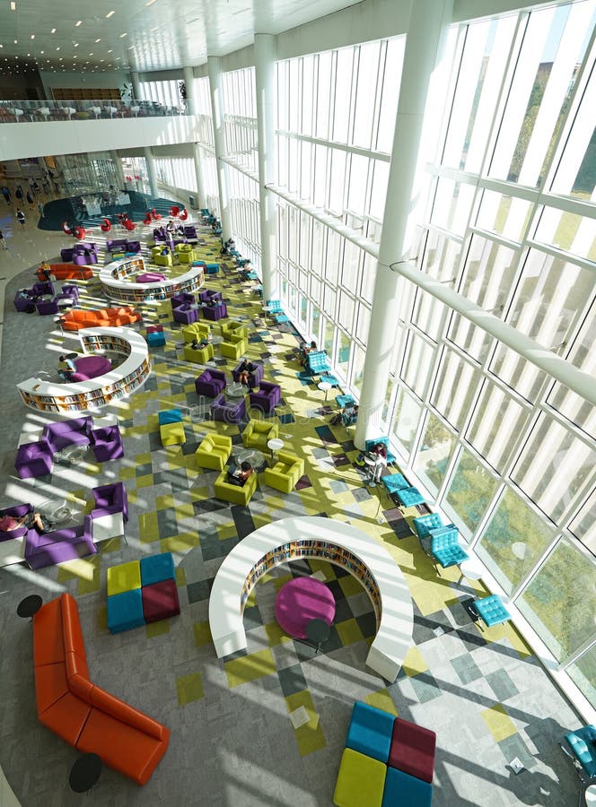 Raleigh,NC - USA - 11-07-2022: Students in the James B. Hunt Library on ...