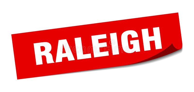 Raleigh Sticker. Raleigh Square Peeler Sign Stock Vector - Illustration ...