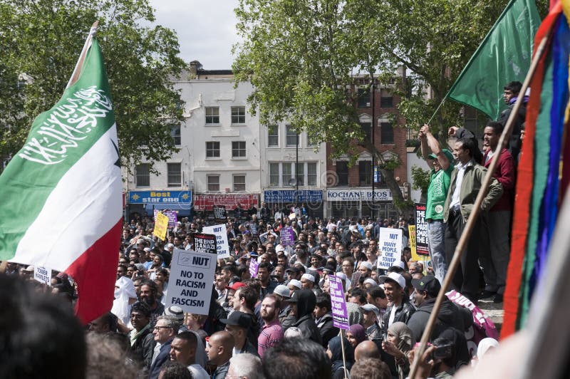 Rally Against BNP in London, June 20, 2010 Editorial Stock Photo ...