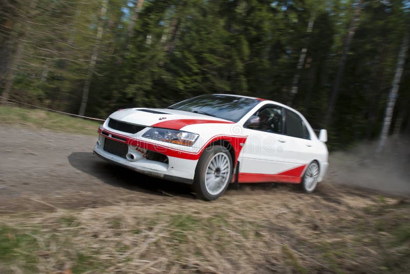 Rally car stock photo. Image of rally, slide, dust, motorsport - 39054936