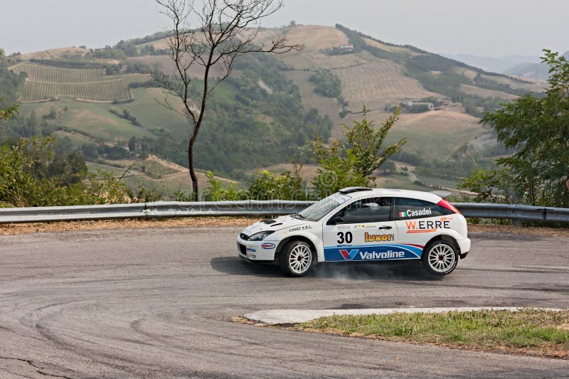 Rally car Ford Focus WRC editorial photo. Image of climb - 29415246