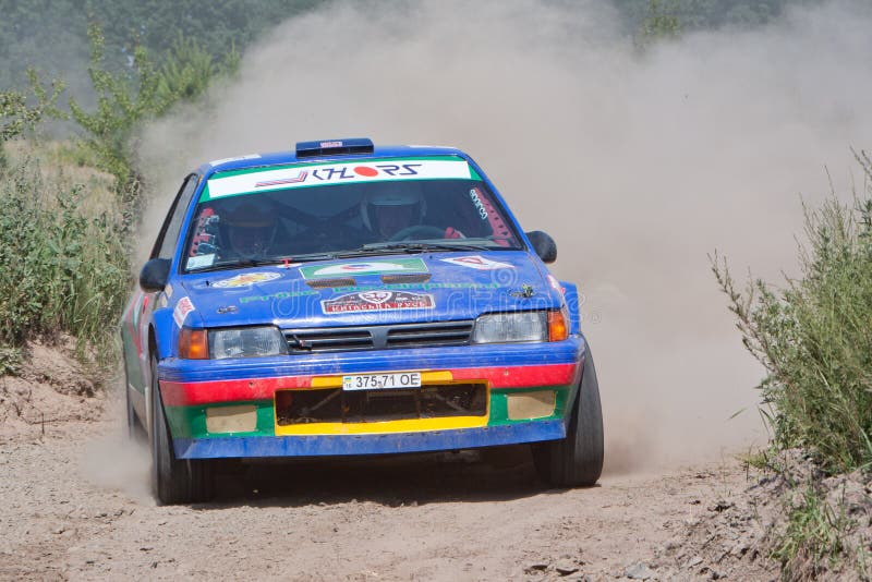 Rally Car on gravel editorial stock photo. Image of freedom - 27241848