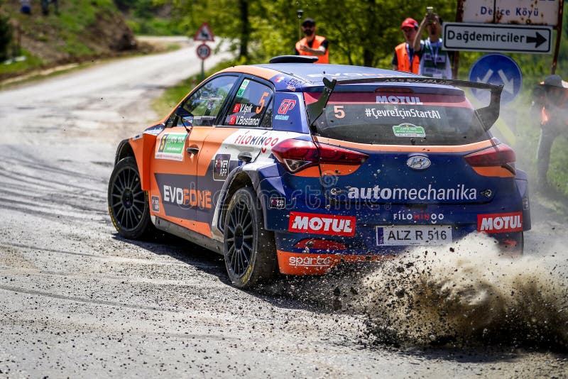 Rally Car Race in Bursa Rally, Turkiye Editorial Image - Image of ...