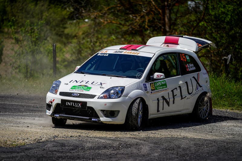 Rally Car Race in Bursa Rally, Turkiye Editorial Photography - Image of ...
