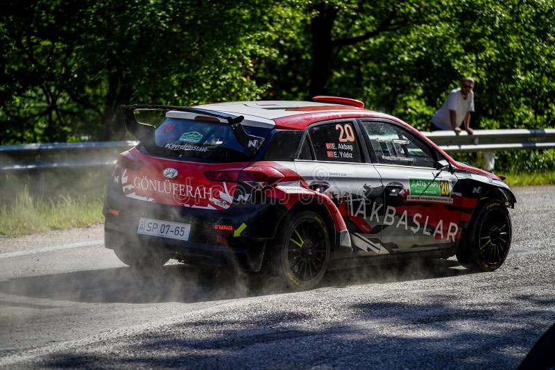 Rally Car Race in Bursa Rally, Turkiye Editorial Photography - Image of ...