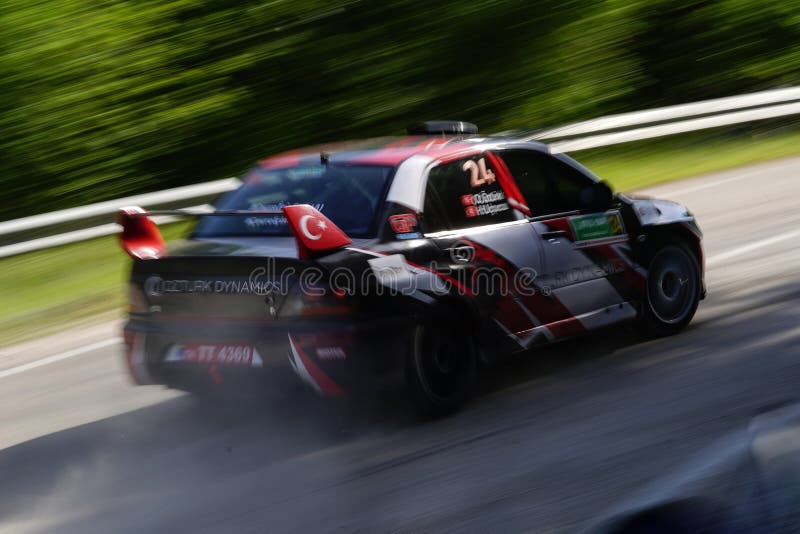Rally Car Race in Bursa Rally, Turkiye Editorial Photo - Image of drive ...