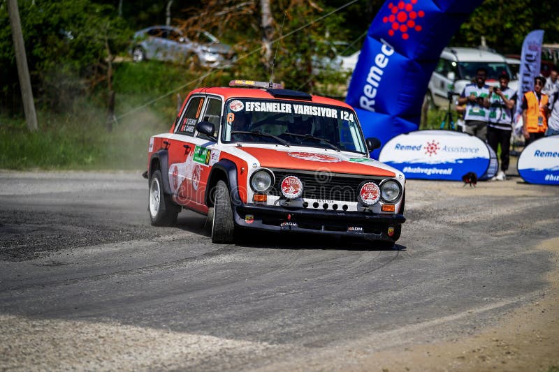 Rally Car Race in Bursa Rally, Turkiye Editorial Image - Image of tire ...