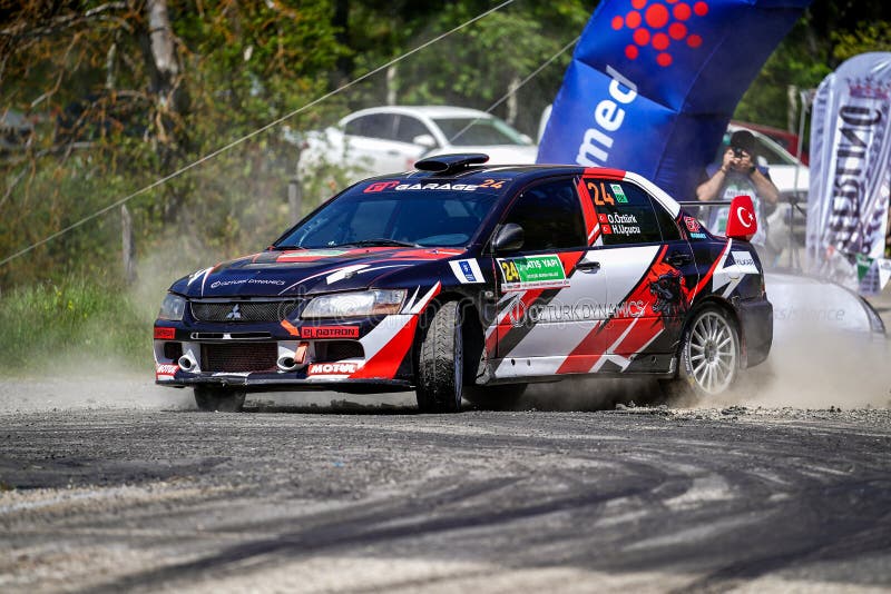 Rally Car Race in Bursa Rally, Turkiye Editorial Stock Photo - Image of ...
